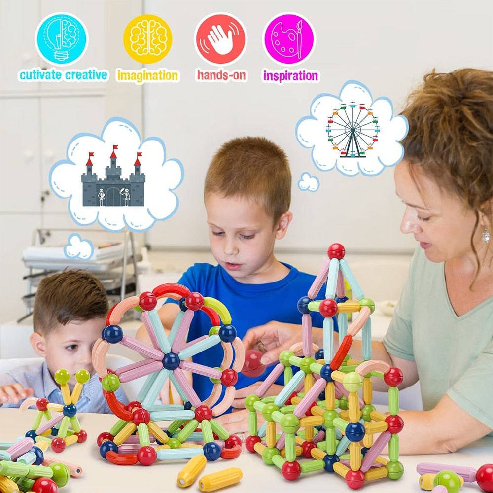 Educational Magnetic Building Sticks – Griffin Direct